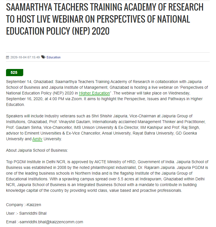 NEP-2020-for press release | Best Teachers Training Academy | Top Teachers Training Academy