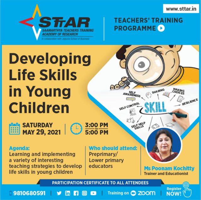 Training on Developing Life Skills in Young Children on May 29, 2021 ...