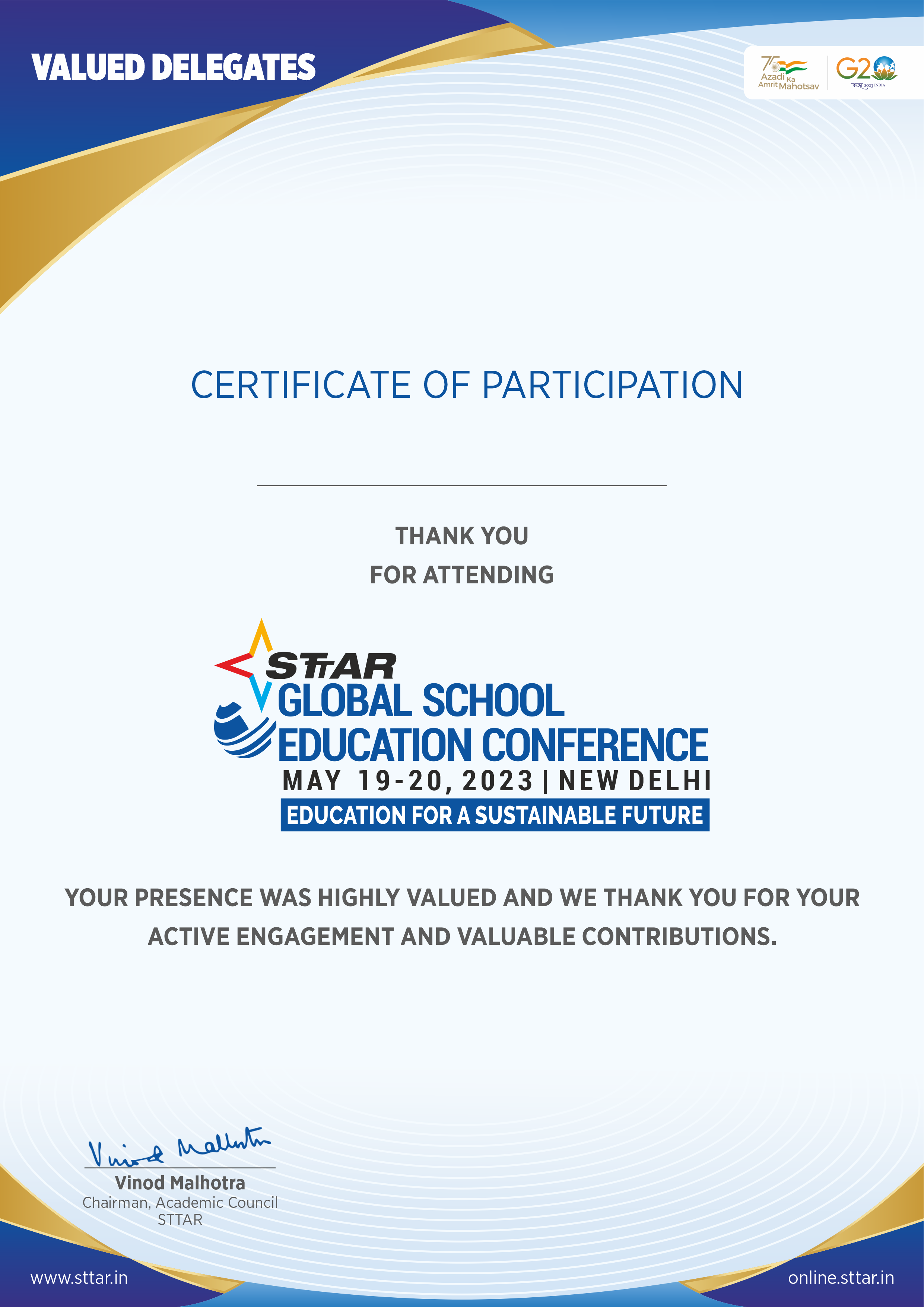 Delegates certificates png 1 | Best Teachers Training Academy | Top ...